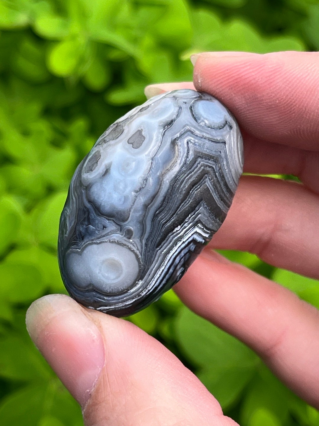 Black and White Gobi Eye Agate | Gobi Desert Mongolia Agate | Rare ...