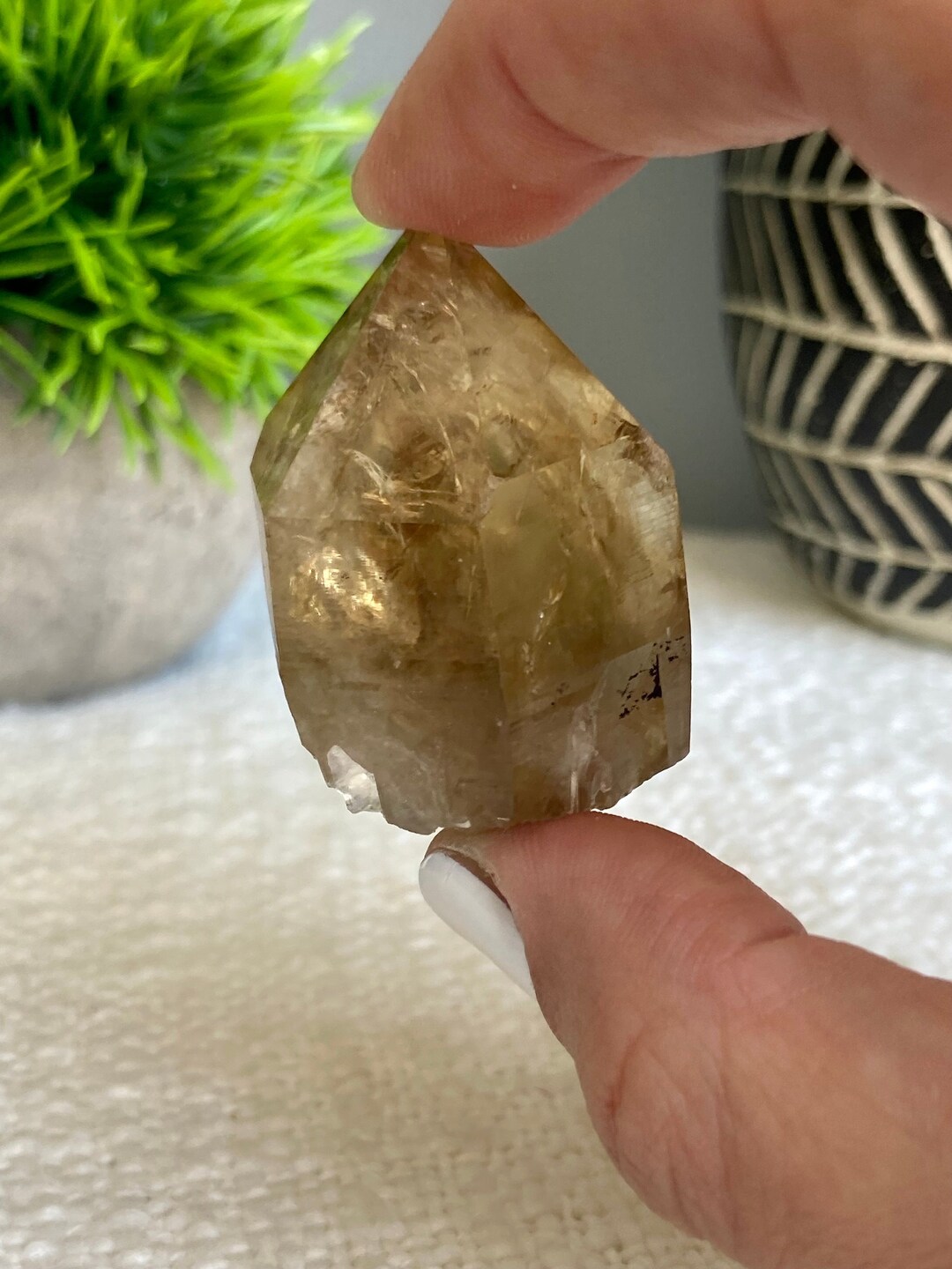 Raw Citrine Crystal, Congo Citrine Point, Smoky Citrine, Untreated ...