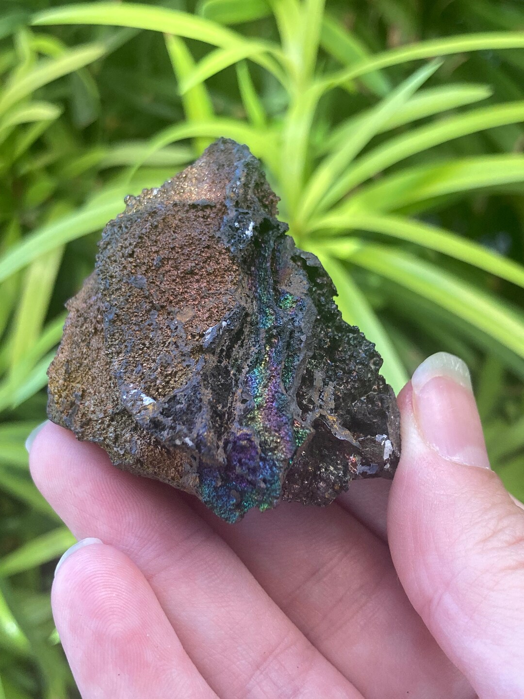 Rainbow Iridescent Turgite Specimen: Goethite, Hematite & Quartz From ...