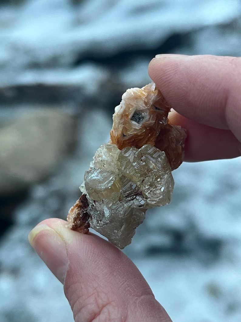 Cerussite With Barite From Morocco | Raw Cerussite Stone, Natural ...