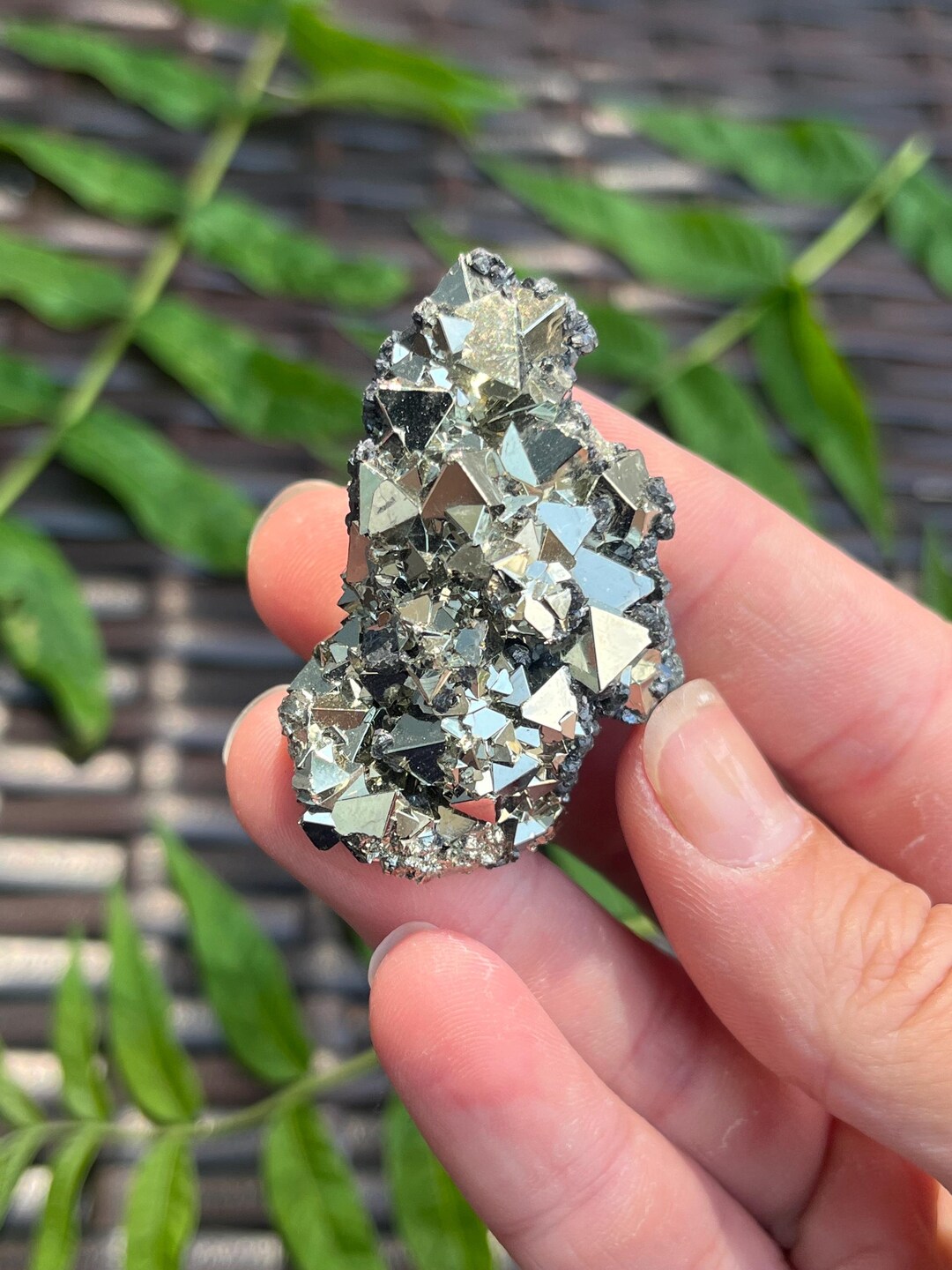 Octahedral Pyrite Crystal Cluster With Sphalerite: Huanzala Mine, Peru ...