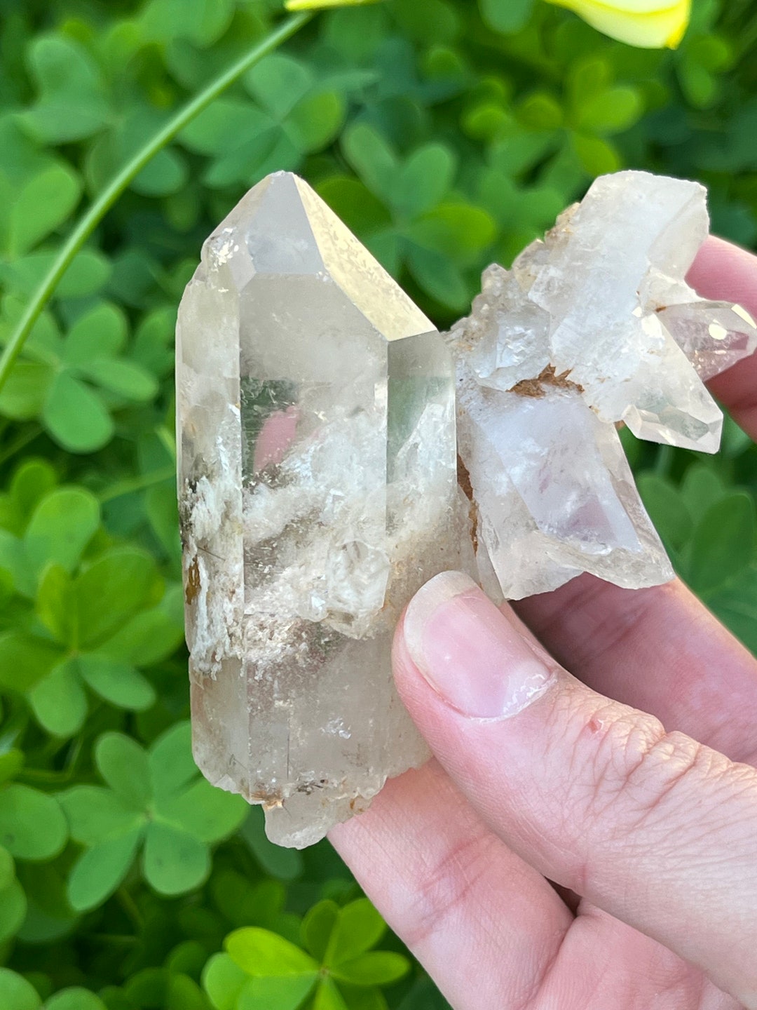 Raw Brazilian Inclusion Quartz Crystal Cluster: Home Decor, Gift - Etsy