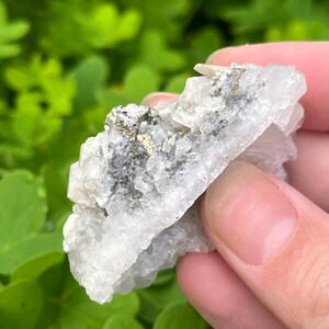 Rare Hexagonal Calcite With Pyrite, Quartz Mineral Specimen From Peru ...
