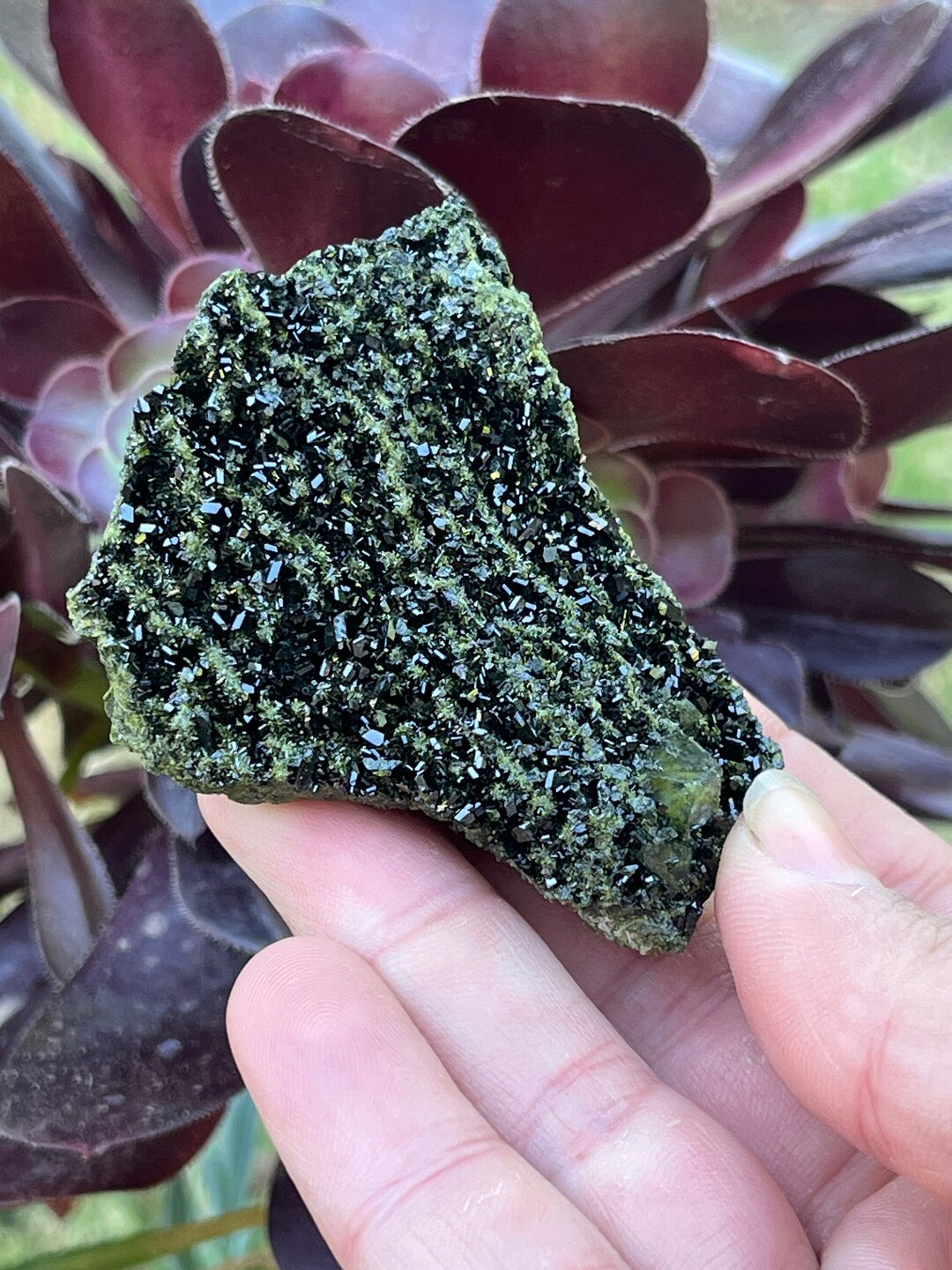 Sparkly Fairy Forest Quartz New Find Green Epidote and Water Clear ...