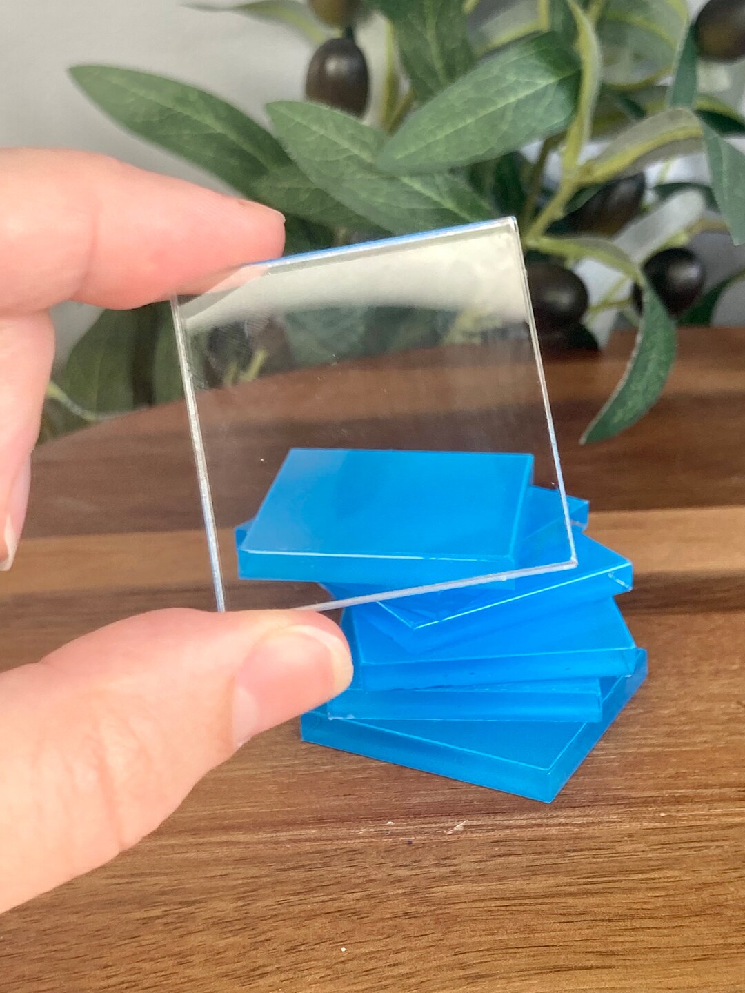 Acrylic Square Display Base for Crystal and Mineral Specimens | Clear ...