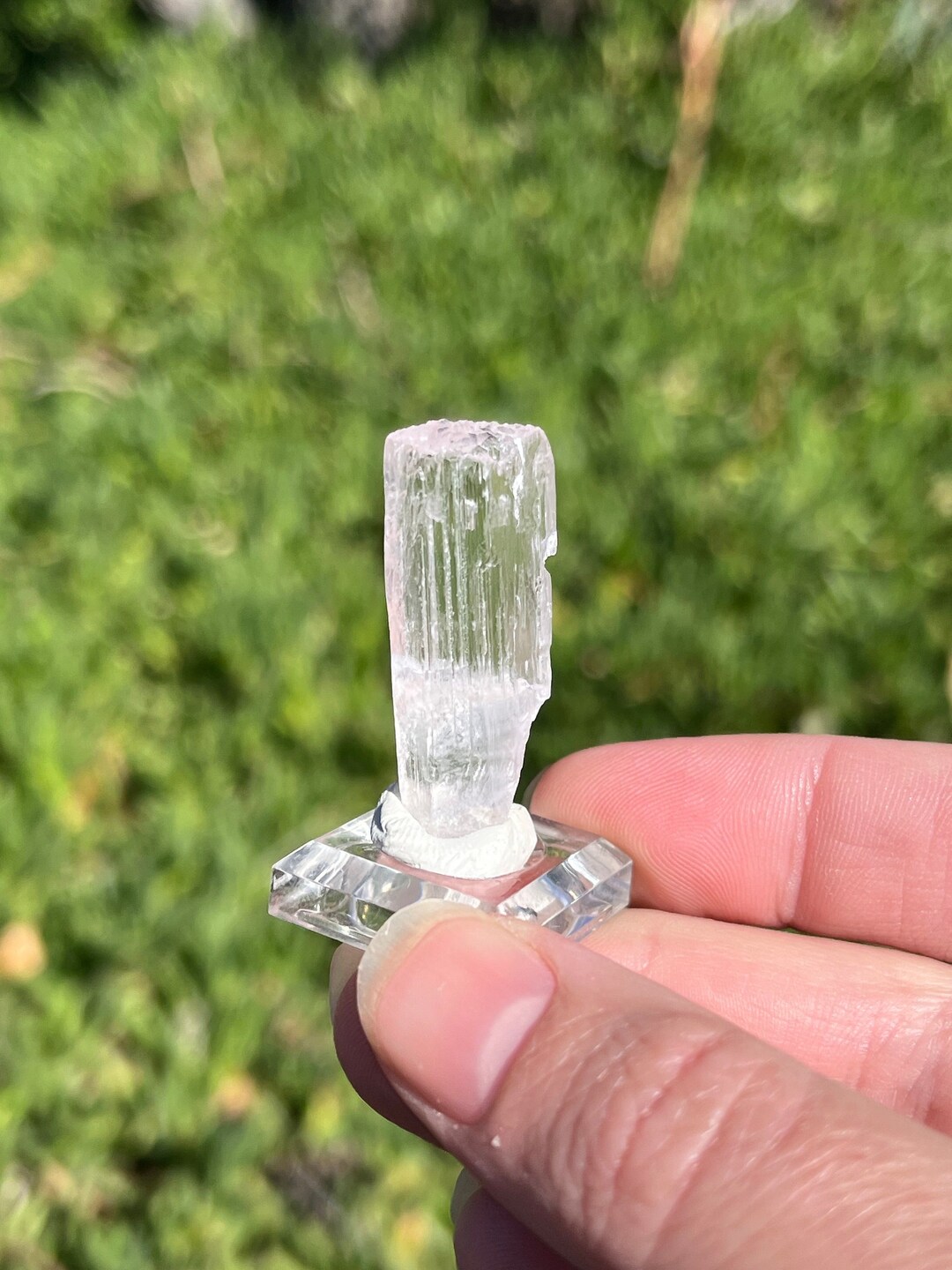 Raw Pink Kunzite Crystal | Spodumene Var Kunzite Specimen | Kunzite ...