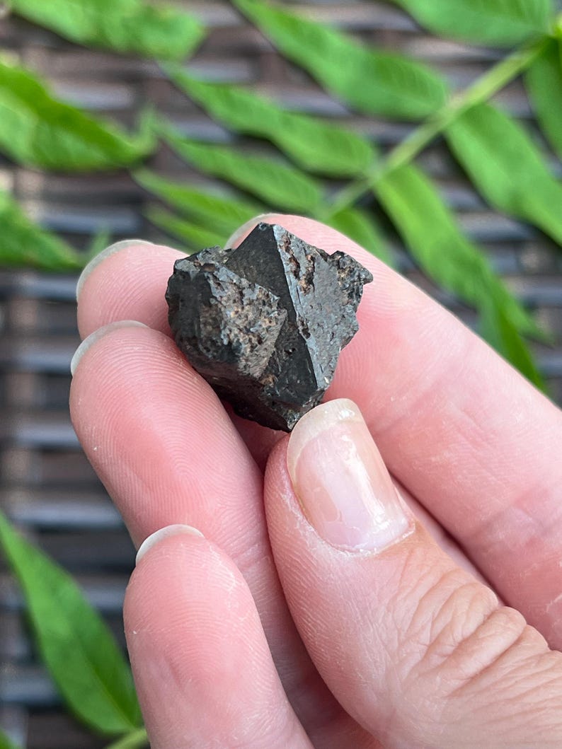 Magnetite Crystal | Raw Octahedral Specimen From Iron Springs, Utah - Etsy