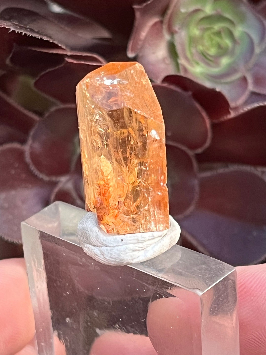 Free Standing Golden Imperial Topaz Crystal Point 6.5g | Topaz Specimen ...