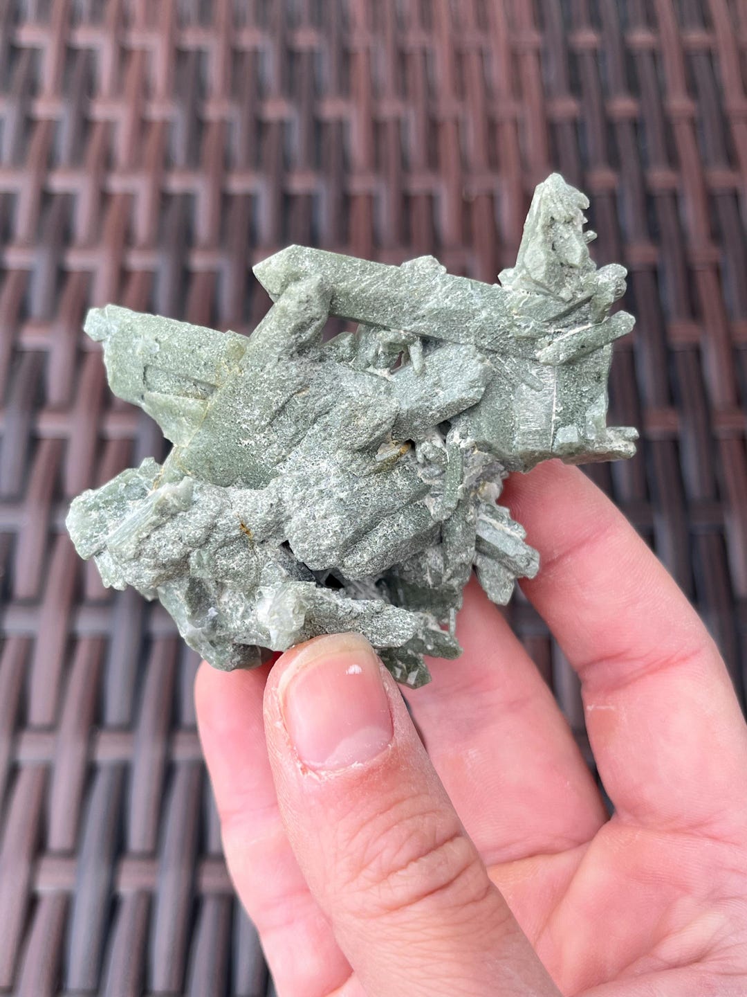 Raw Chlorite Quartz Crystal Cluster | Green Chlorite Included Quartz ...
