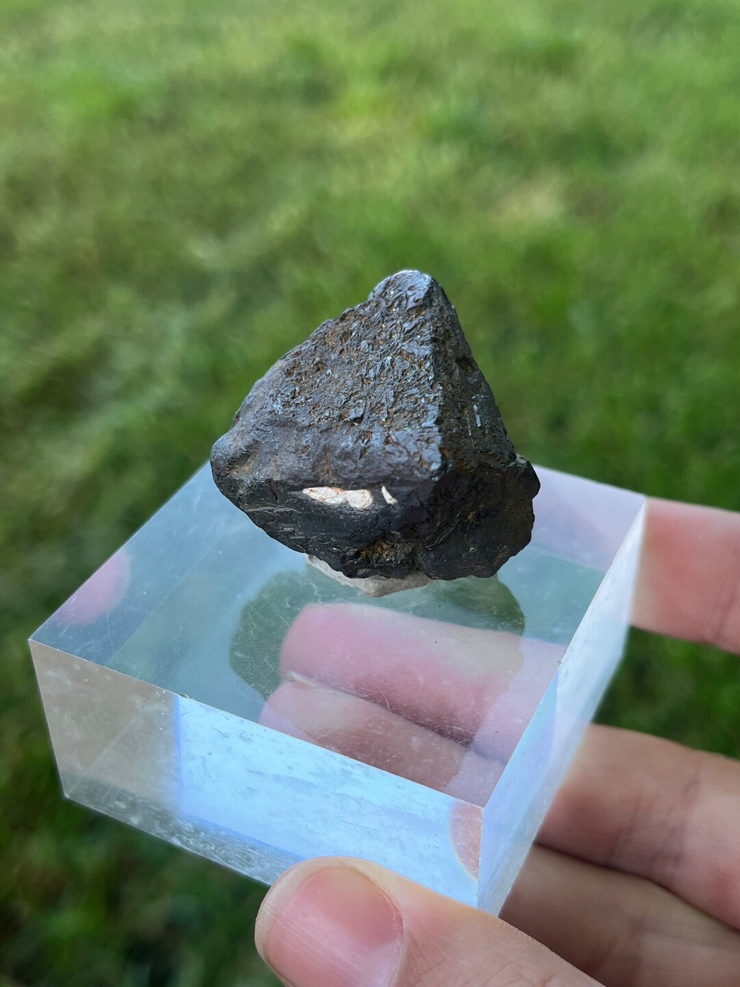 Natural Large Octahedral Magnetite Crystal From Iron Springs, Utah ...