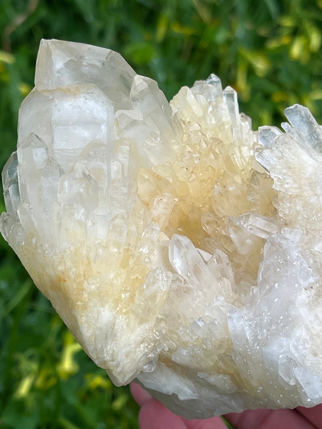 Large Natural Pineapple Quartz Crystal Cluster 1.7lbs/780g | Rare ...