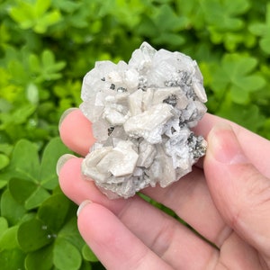 Rare Hexagonal Calcite With Pyrite, Quartz Mineral Specimen From Peru ...