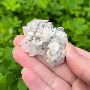 Rare Hexagonal Calcite With Pyrite, Quartz Mineral Specimen From Peru ...