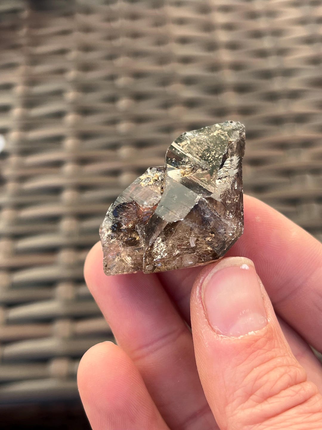 Double Terminated Smoky Window Quartz Crystal From Pakistan - Etsy