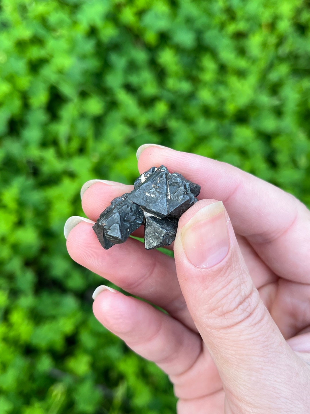 Natural Octahedral Magnetite Crystal From Iron Springs, Utah | Pyramid ...