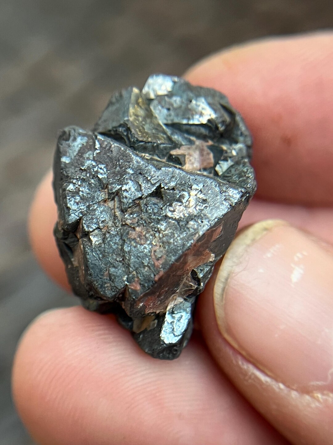 Octahedral Magnetite Crystal: Raw Pyramid Terminations, Iron Springs ...