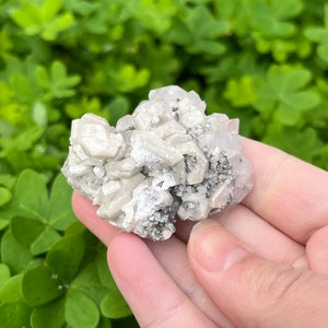 Rare Hexagonal Calcite With Pyrite, Quartz Mineral Specimen From Peru ...