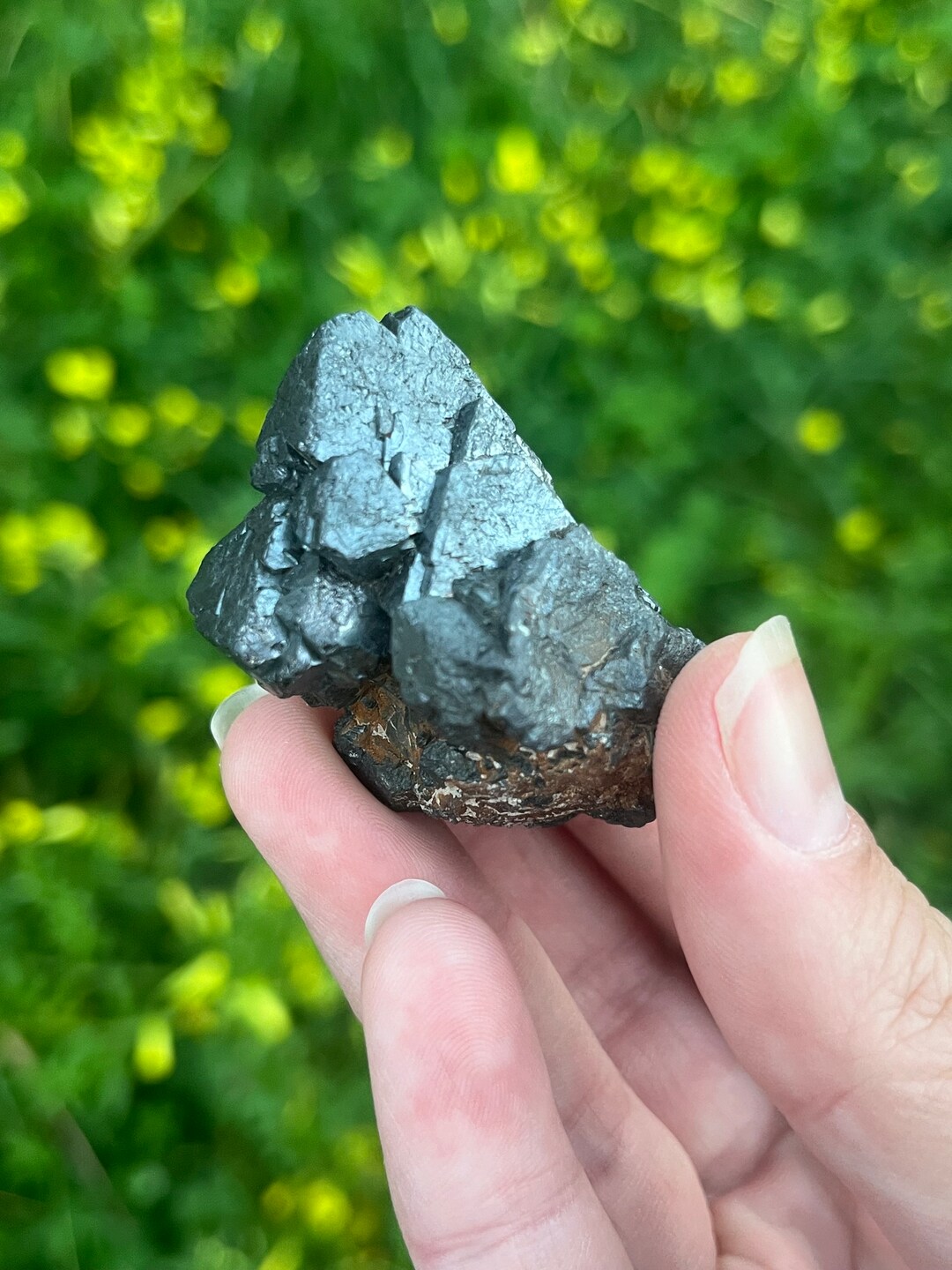 Natural Octahedral Magnetite Crystal From Iron Springs, Utah Pyramid ...