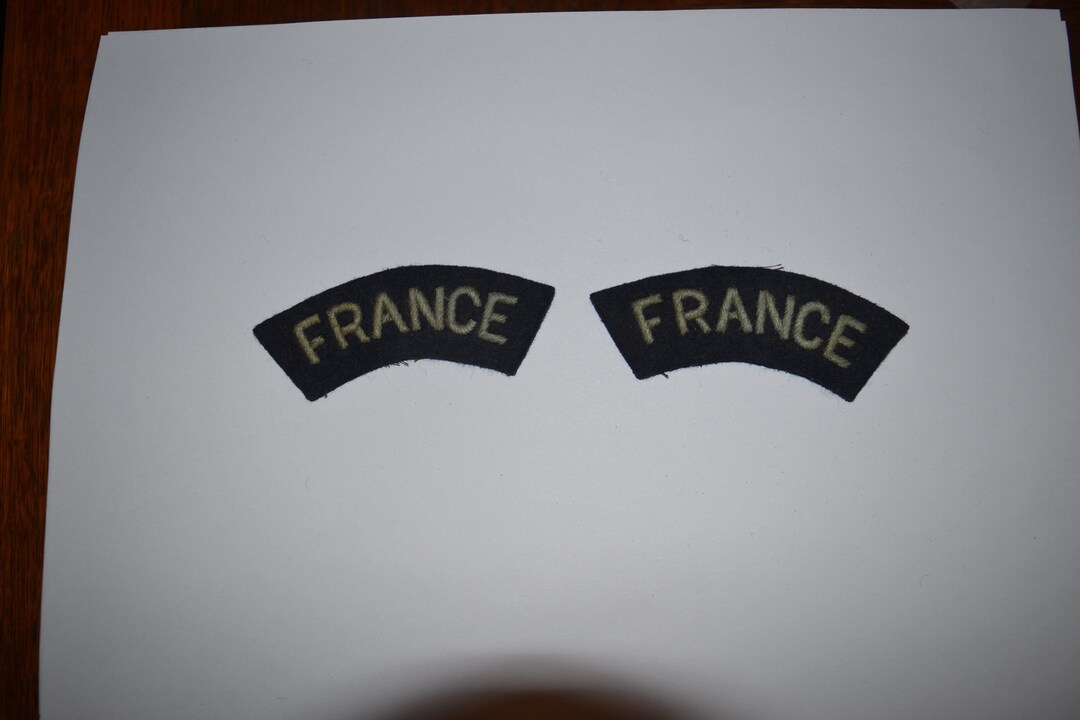 WW2 Repro RAF France Shoulder Titles - Etsy