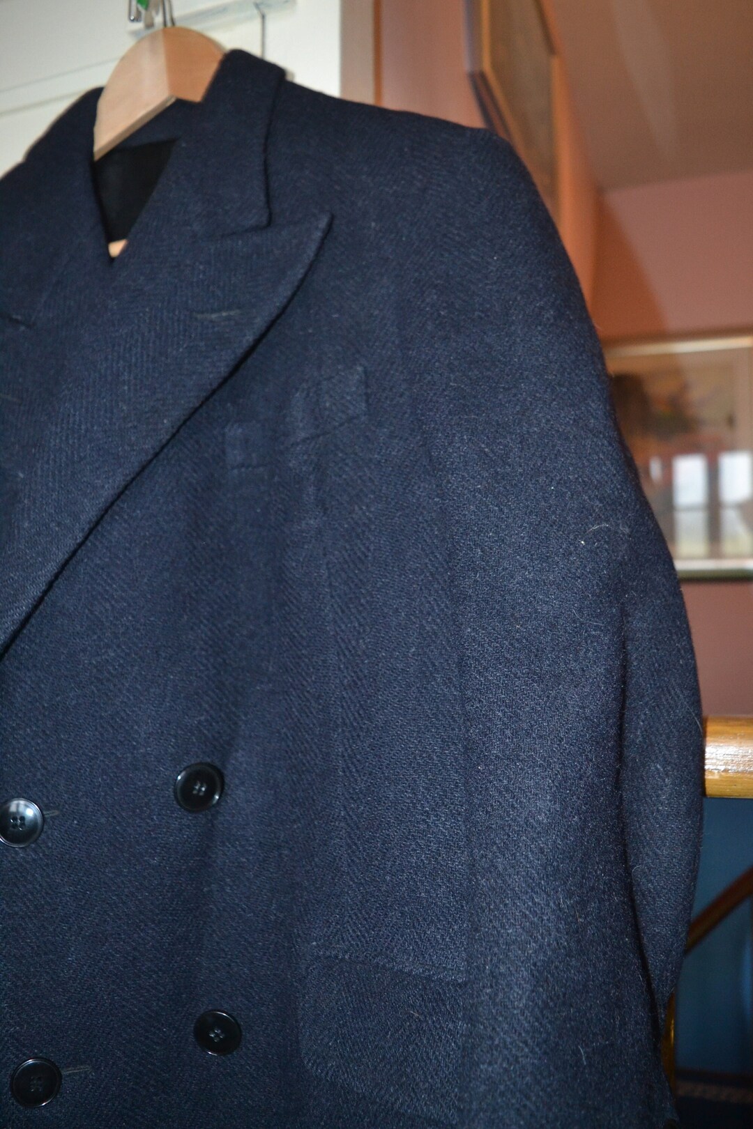 1930s Original French Mans Overcoat-thick Wool-44 Chest - Etsy