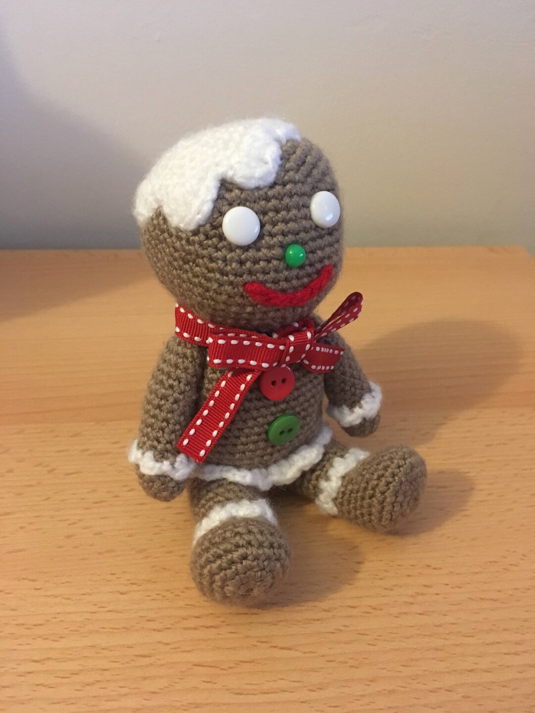 Amigurumi Sitting Gingerbread Man - Etsy