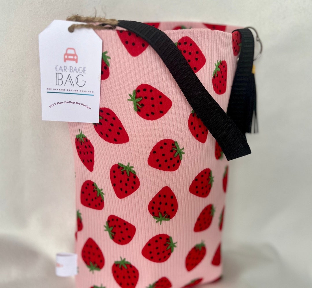 Car Trash Can, Auto Accessories, Car Trash Bag, Cottage Core ...