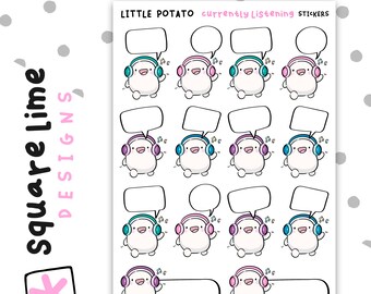 96 Headphone Icon Planner Stickers for Erin Condren Life - Etsy