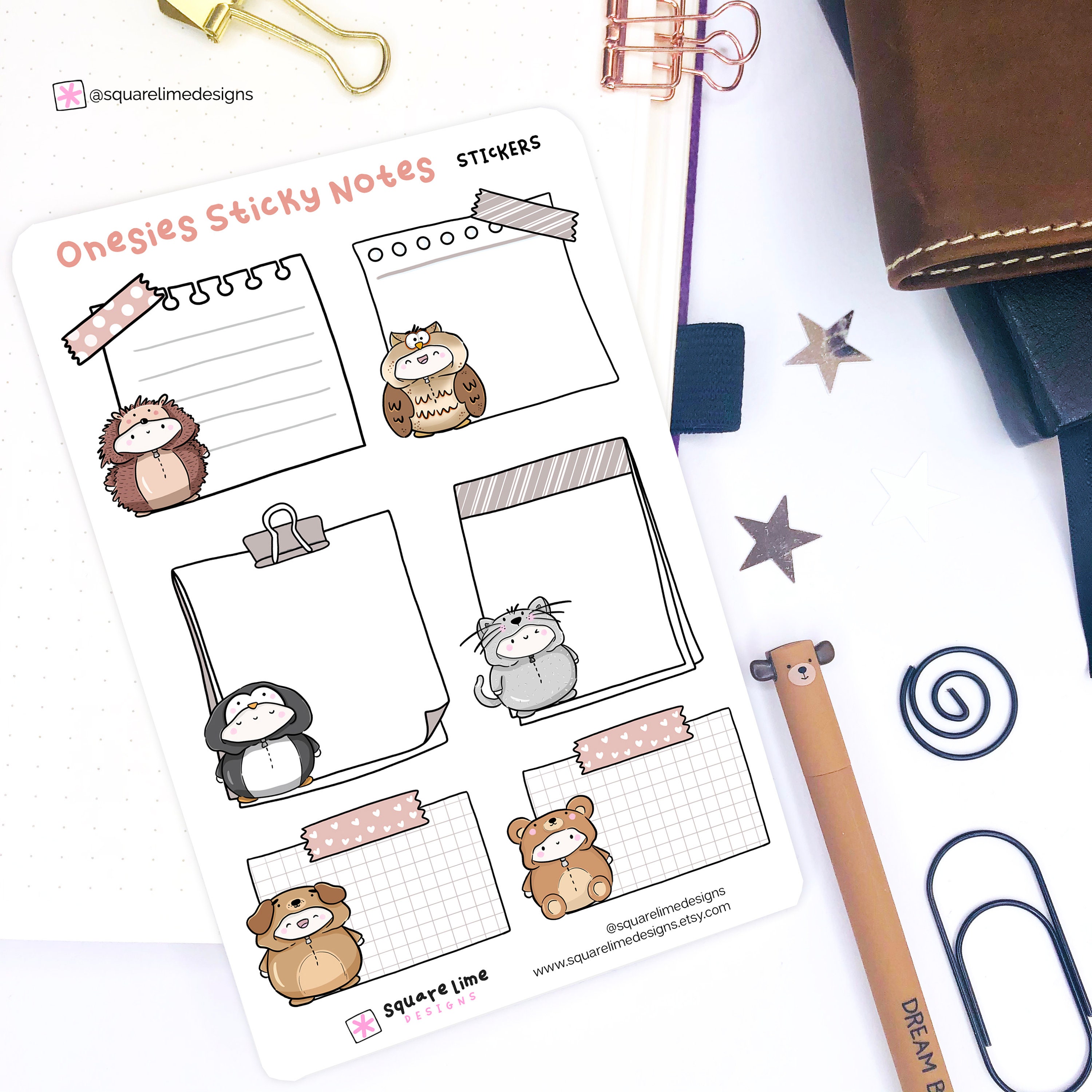 Onesies Sticky Notes - Printable Stickers featuring Little Potato ...