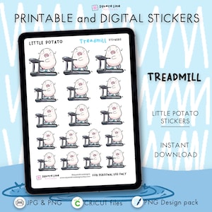 Printable Planner Stickers Treadmill - Etsy