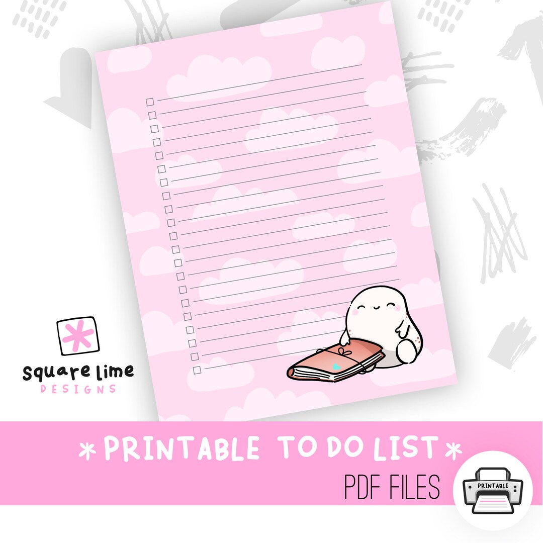 Little Potato Planning Printable List, Decorative Printable to Do List ...