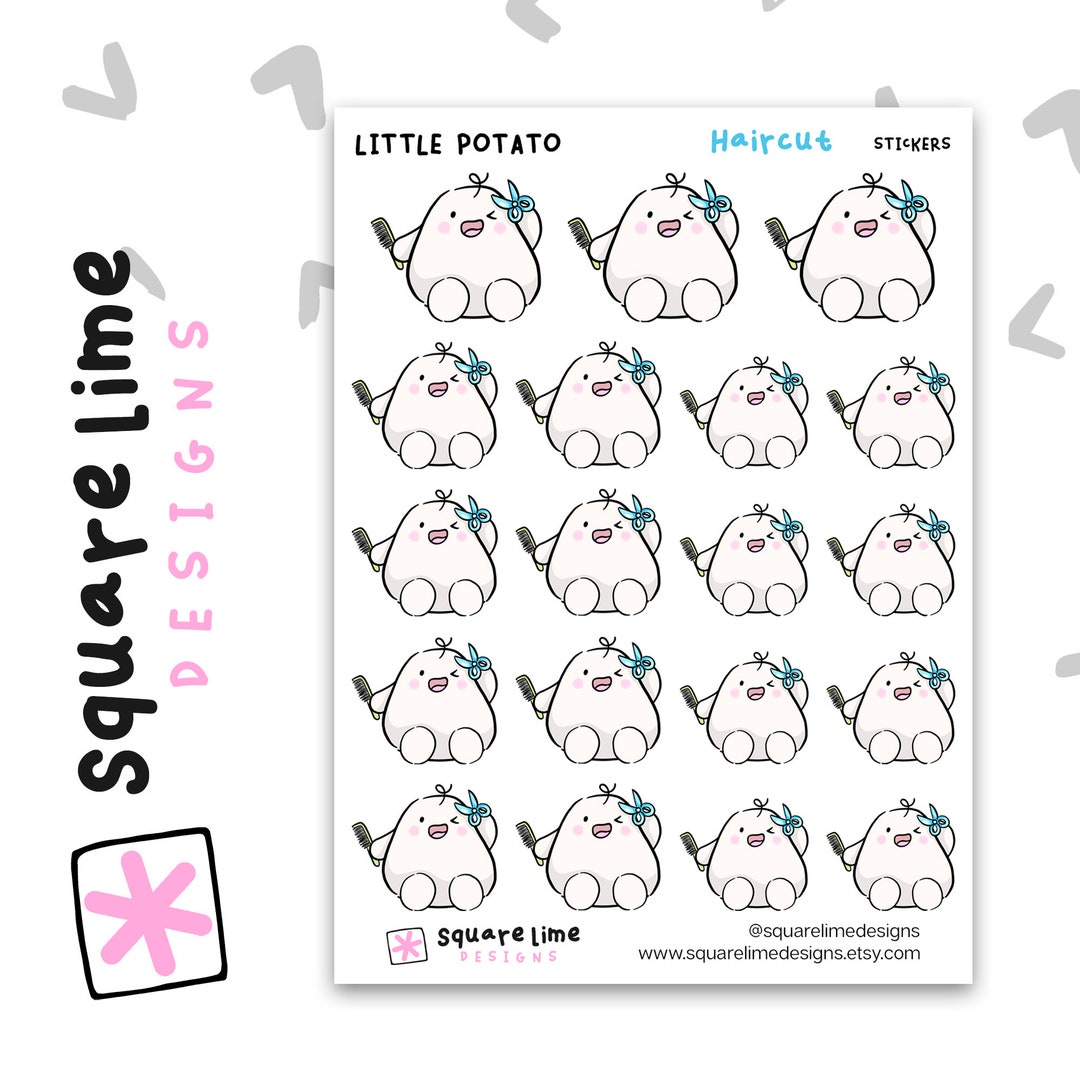 Haircut Stickers - Hairdressers Stickers - Self Care Stickers Featuring ...