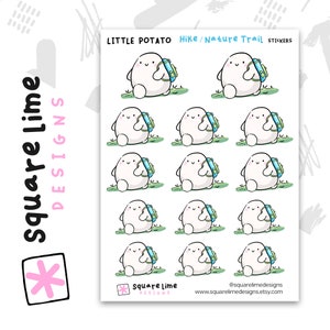 Hike Stickers Nature Trail Stickers Time in Nature Self Care Stickers ...