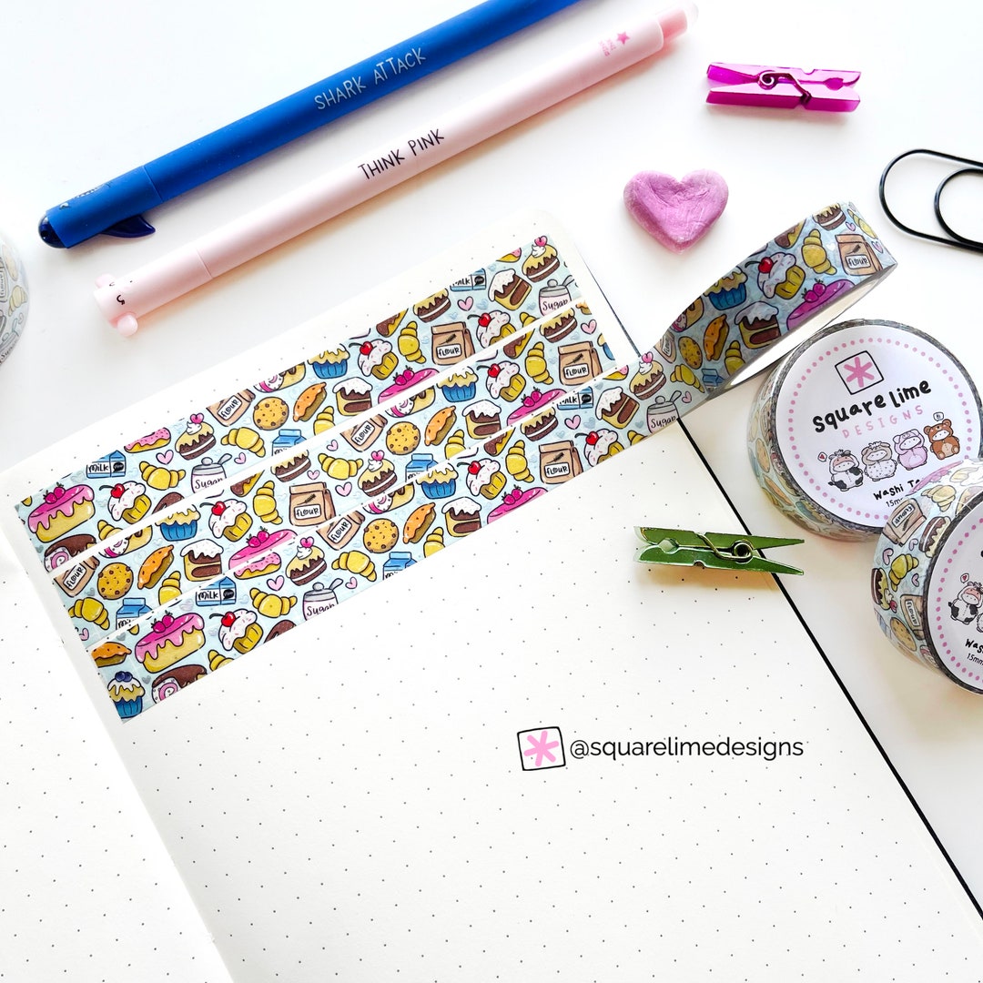 Bakery Themed Washi Tape With Holographic Details - Etsy