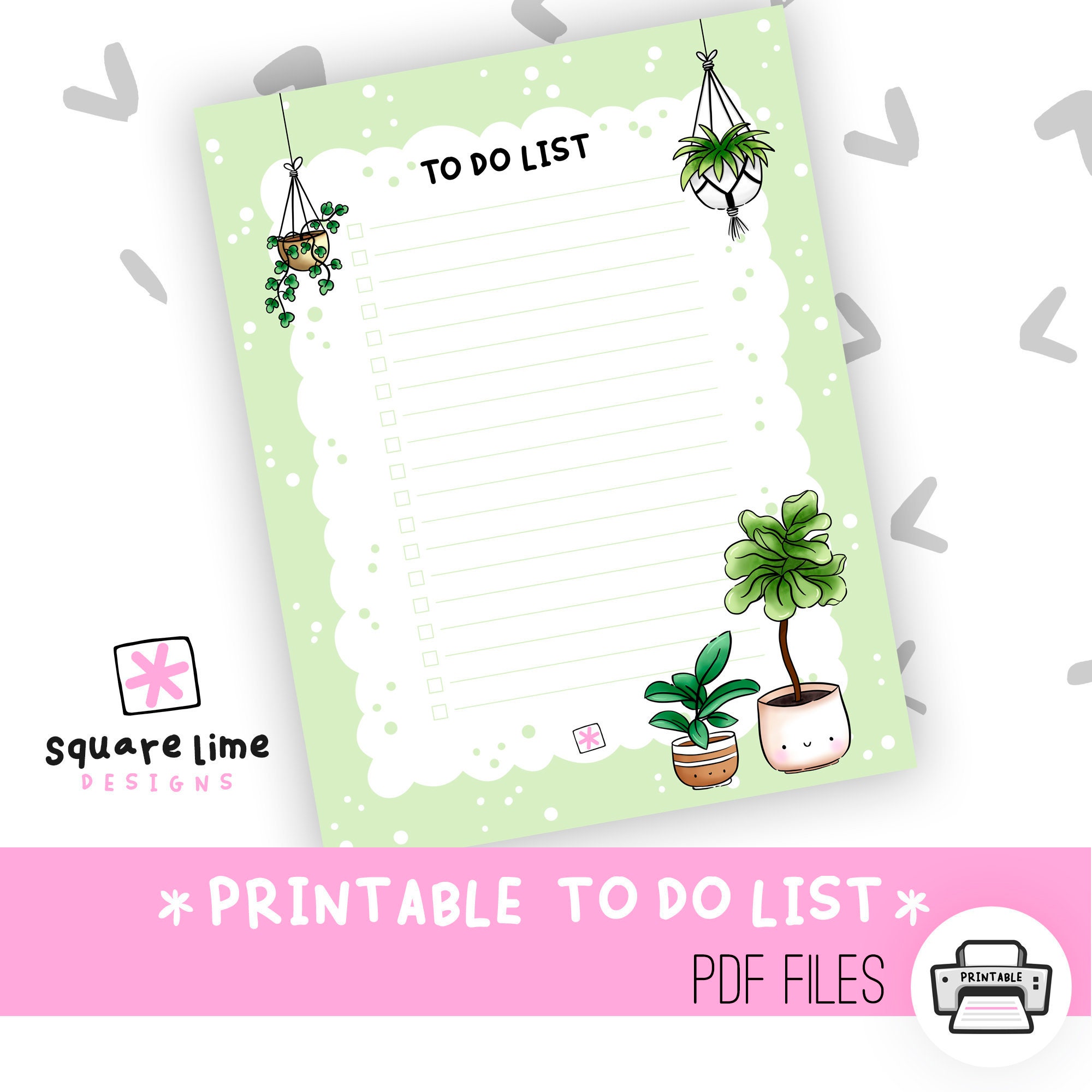 Plants To Do List - Printable — Square Lime Designs