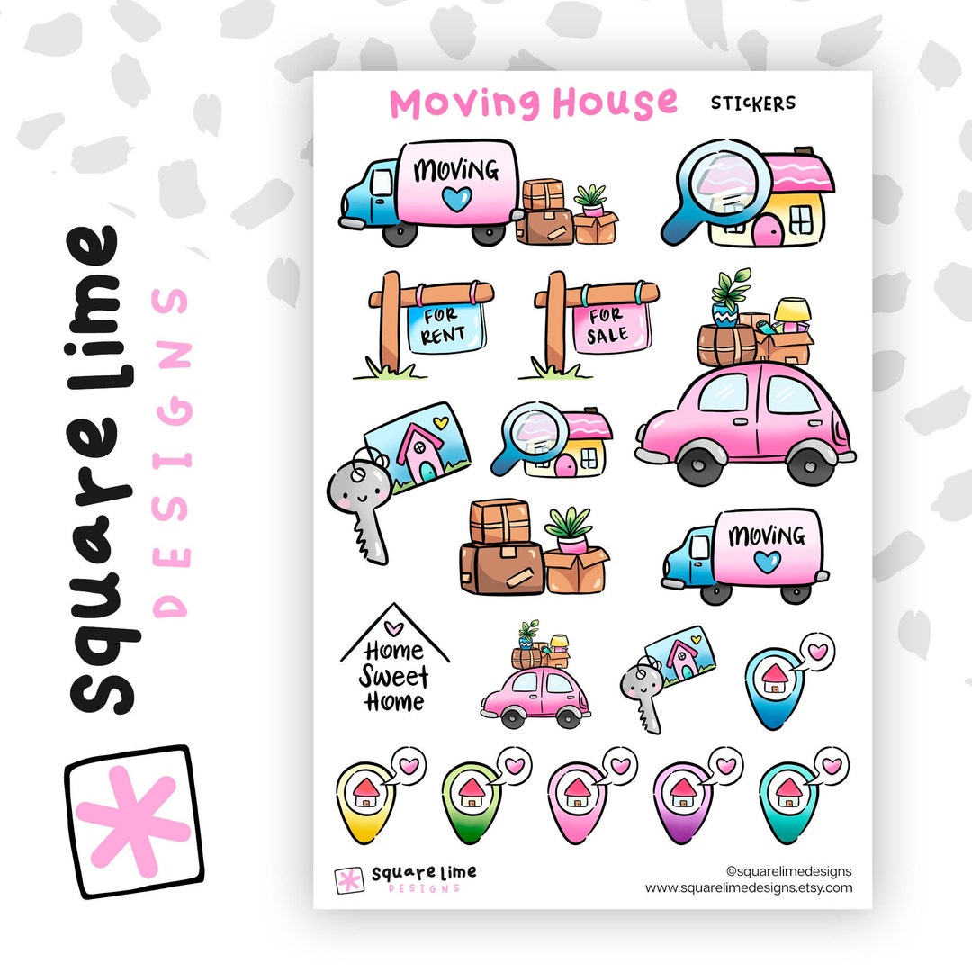 Moving House Stickers - House Hunting - Buying or Selling House ...