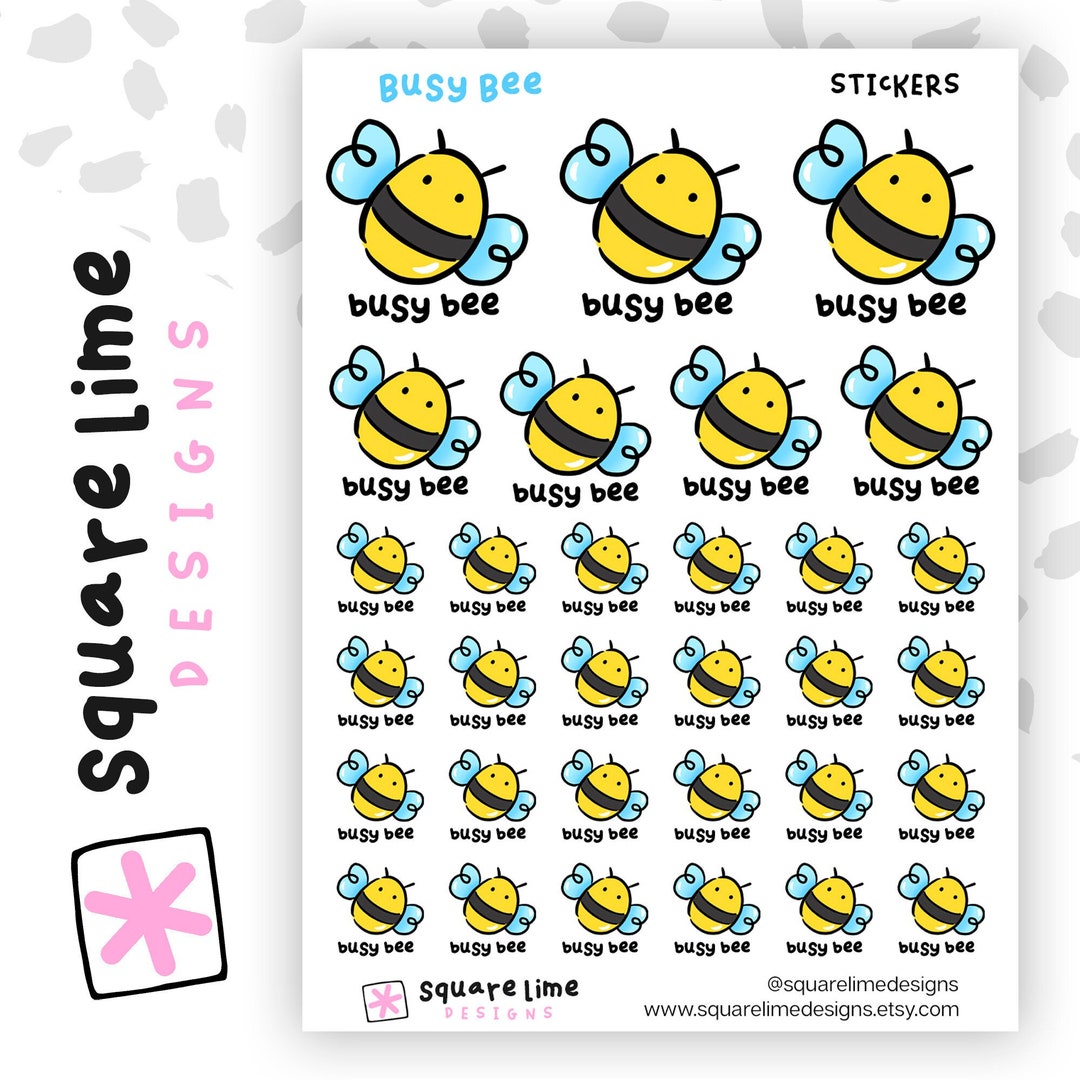 Busy Bee Stickers Planner and Bullet Journal Stickers - Etsy