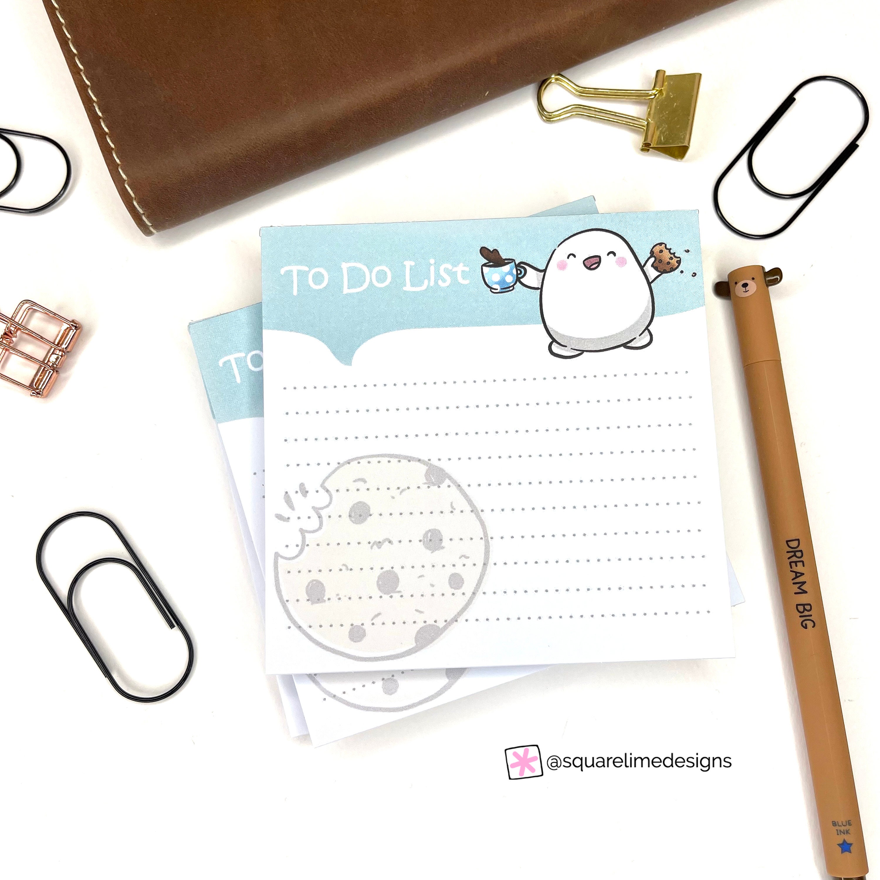 Cute to Do List Notepad Featuring Little Potato Cute Memo - Etsy