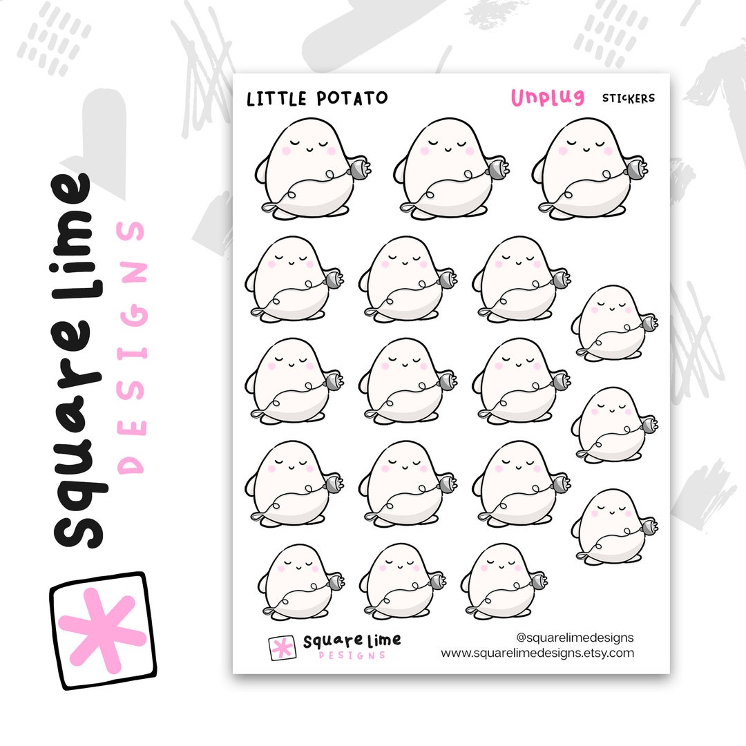 Time to Unplug Stickers Time off Stickers Self Care Stickers Featuring ...