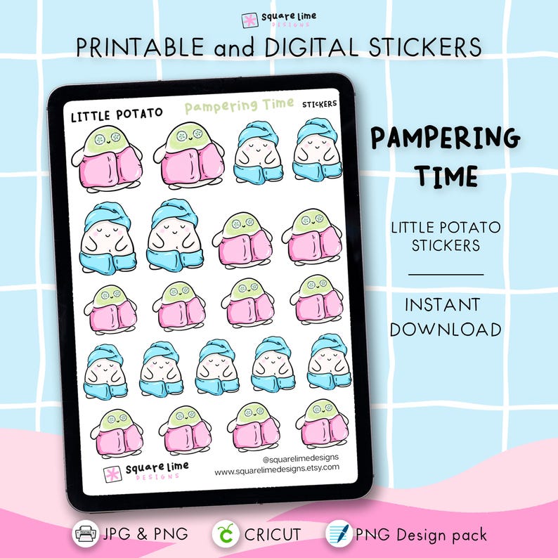 Self Care Sticker Bundle, Wellness and Mental Health, Relaxation ...