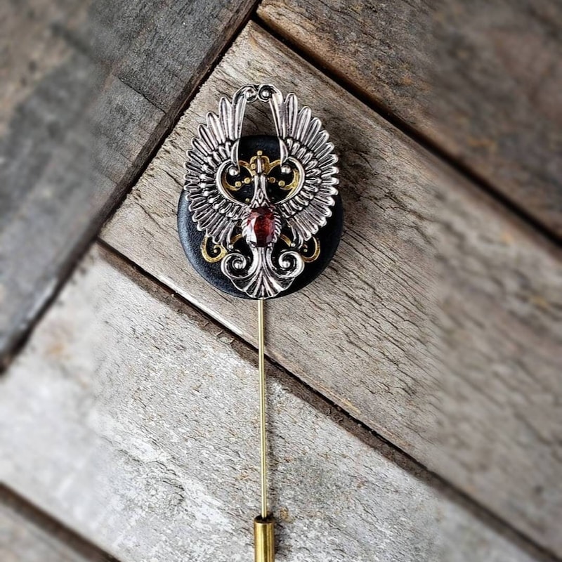 Phoenix Pin - Etsy