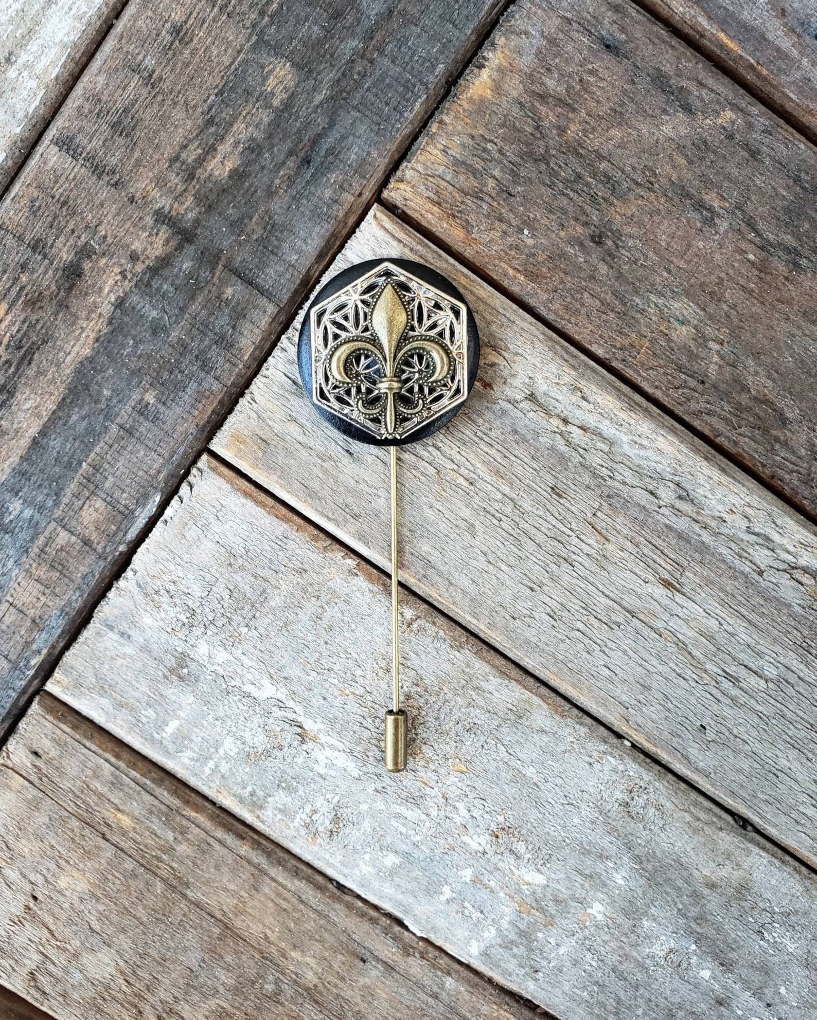 Fleur De Lis - Luxury Handmade Artisan Lapel Pin - Etsy