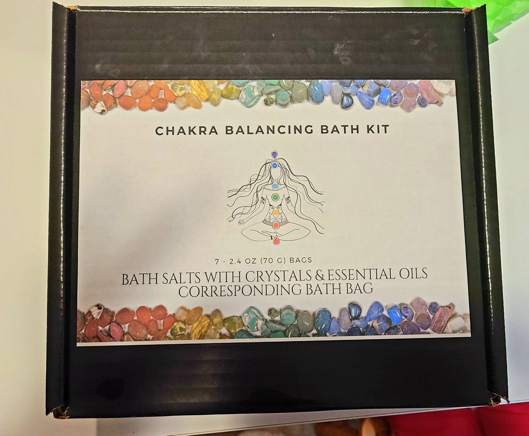 7 Chakra Bath Salts, Chakra Meditation Ritual Bath Soak, Root Chakra ...