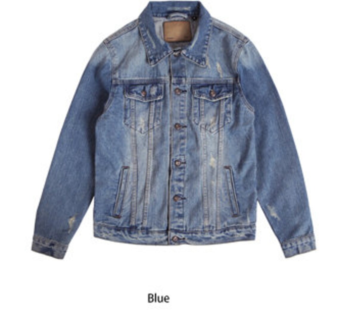 Hand Painted Denim Jacket - Kanye West Graduation Bear Inspired ...