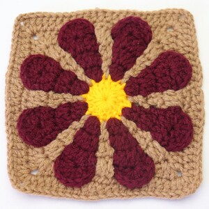 Crochet Charity Daisy Square Pattern, Crochet Daisy Granny Square ...