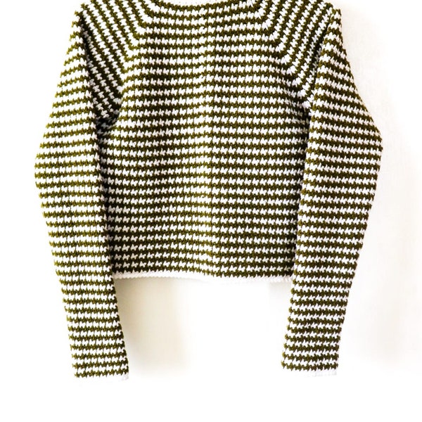 Houndstooth Sweater - Etsy