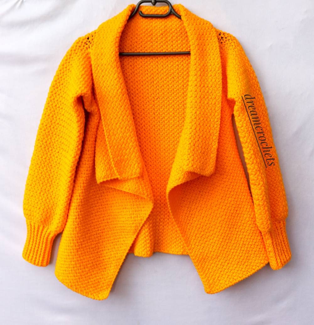 Crochet DRAPE Cardigan. PATTERN ONLY - Etsy