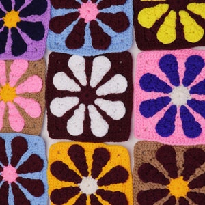 Crochet Charity Daisy Square Pattern, Crochet Daisy Granny Square ...