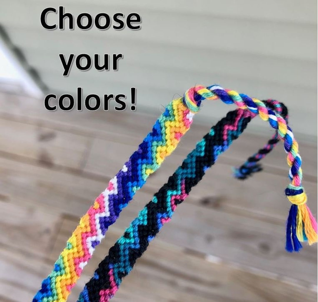 Zigzag String Friendship Bracelet/anklet! (custom) - Etsy