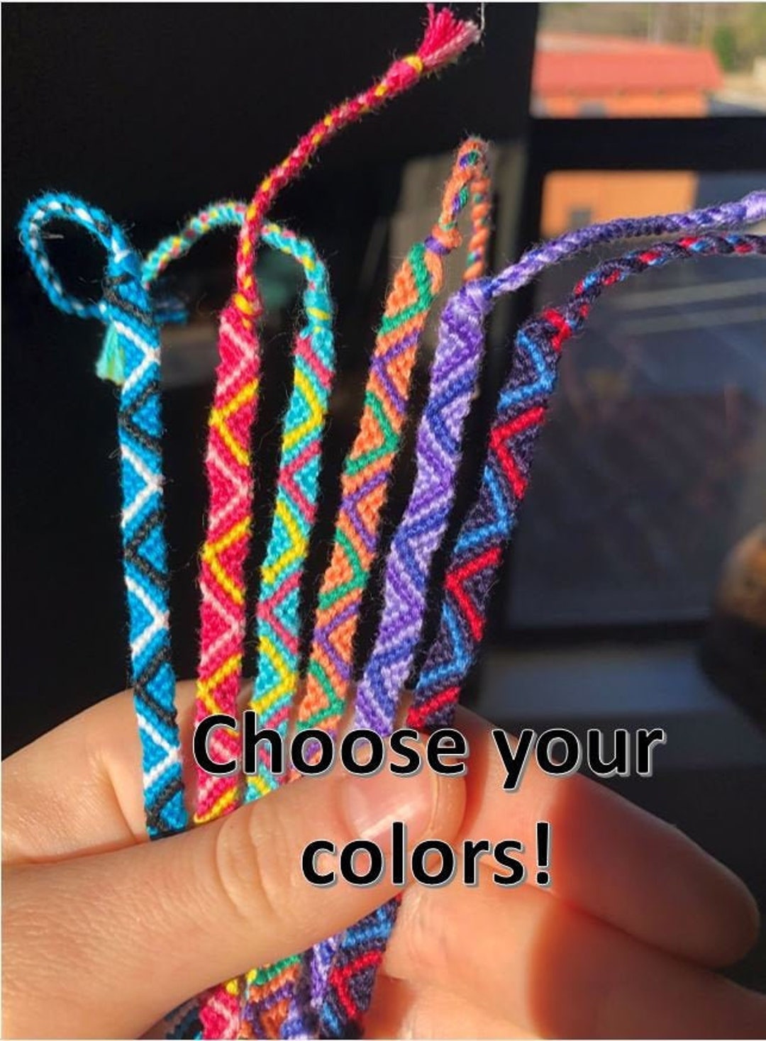 Triangle String Friendship Bracelet/anklet! (custom) - Etsy