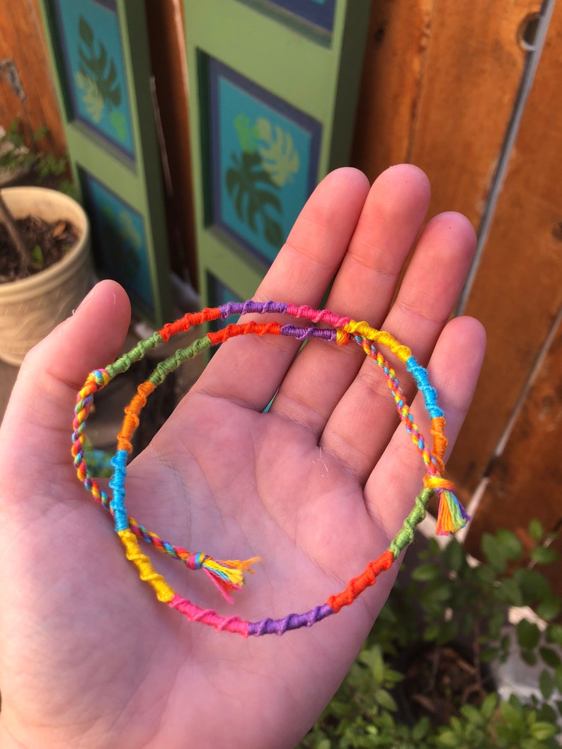 Chinese Ladder String Friendship Bracelet/anklet custom - Etsy